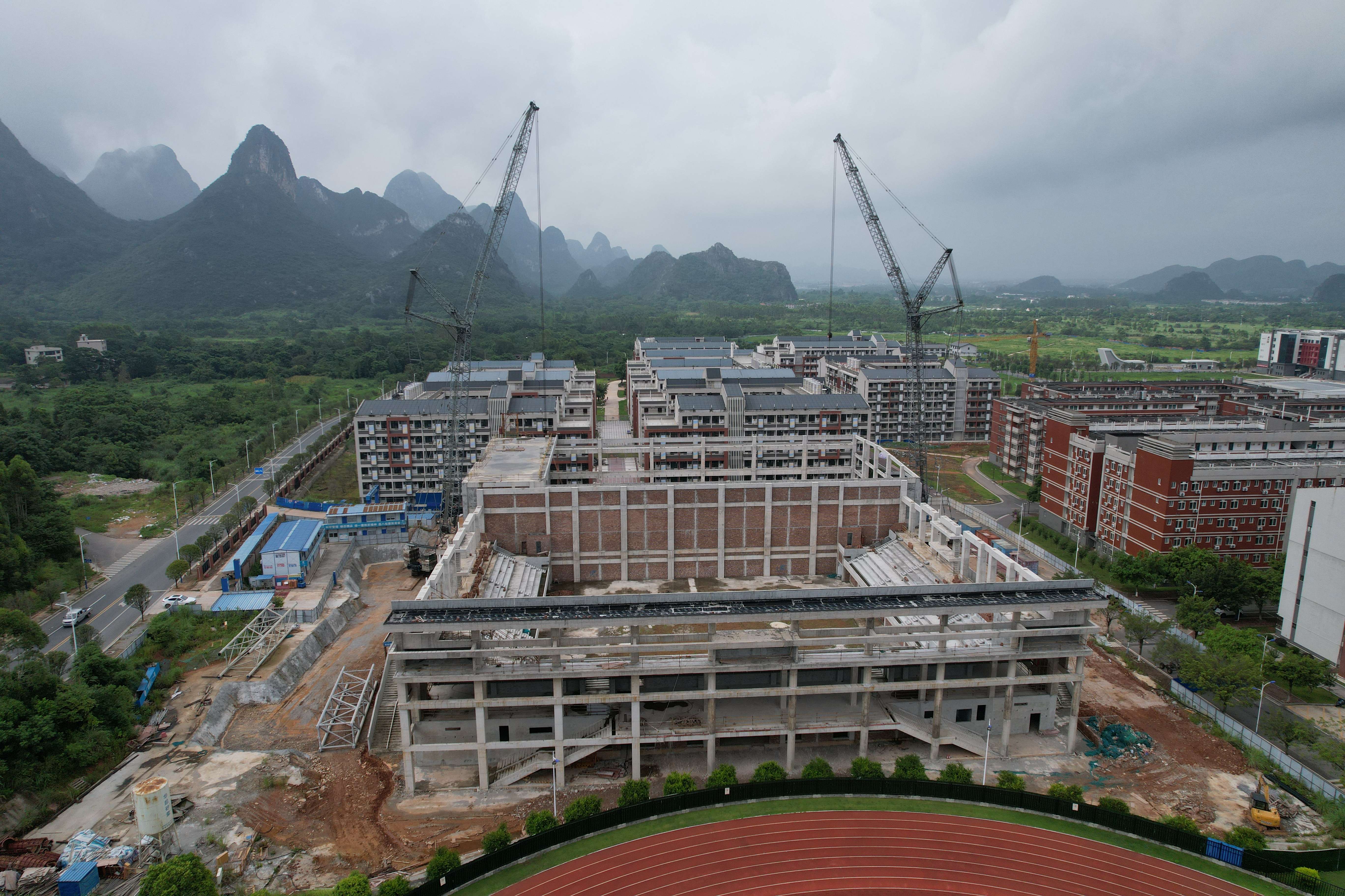 新校区体育馆工程2023年7月建设进度简报-桂林航天工业学院基建处